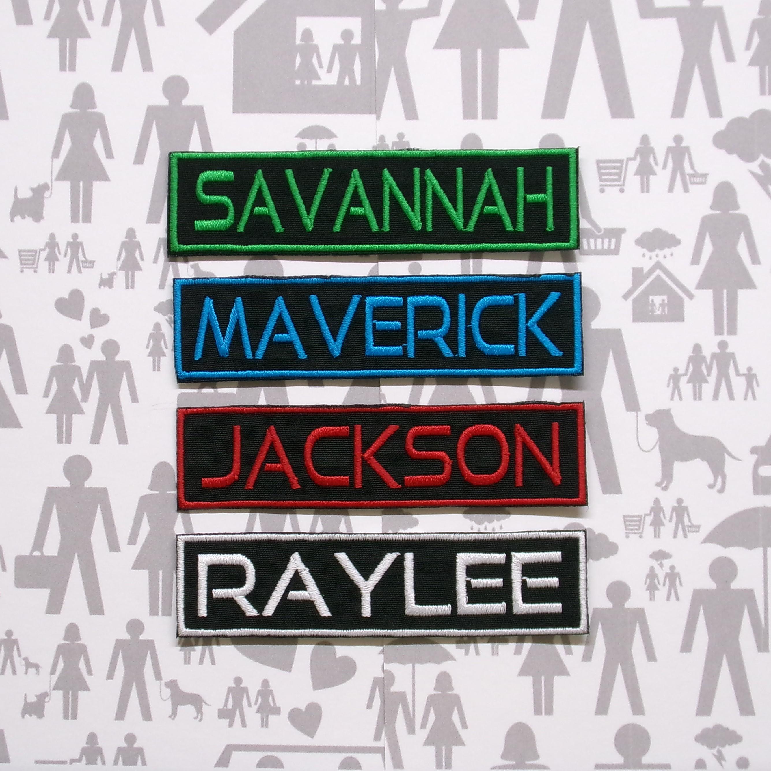 Custom Embroidered Your Name Tag Patch Iron-on/sew-on Applique Cosplay ...