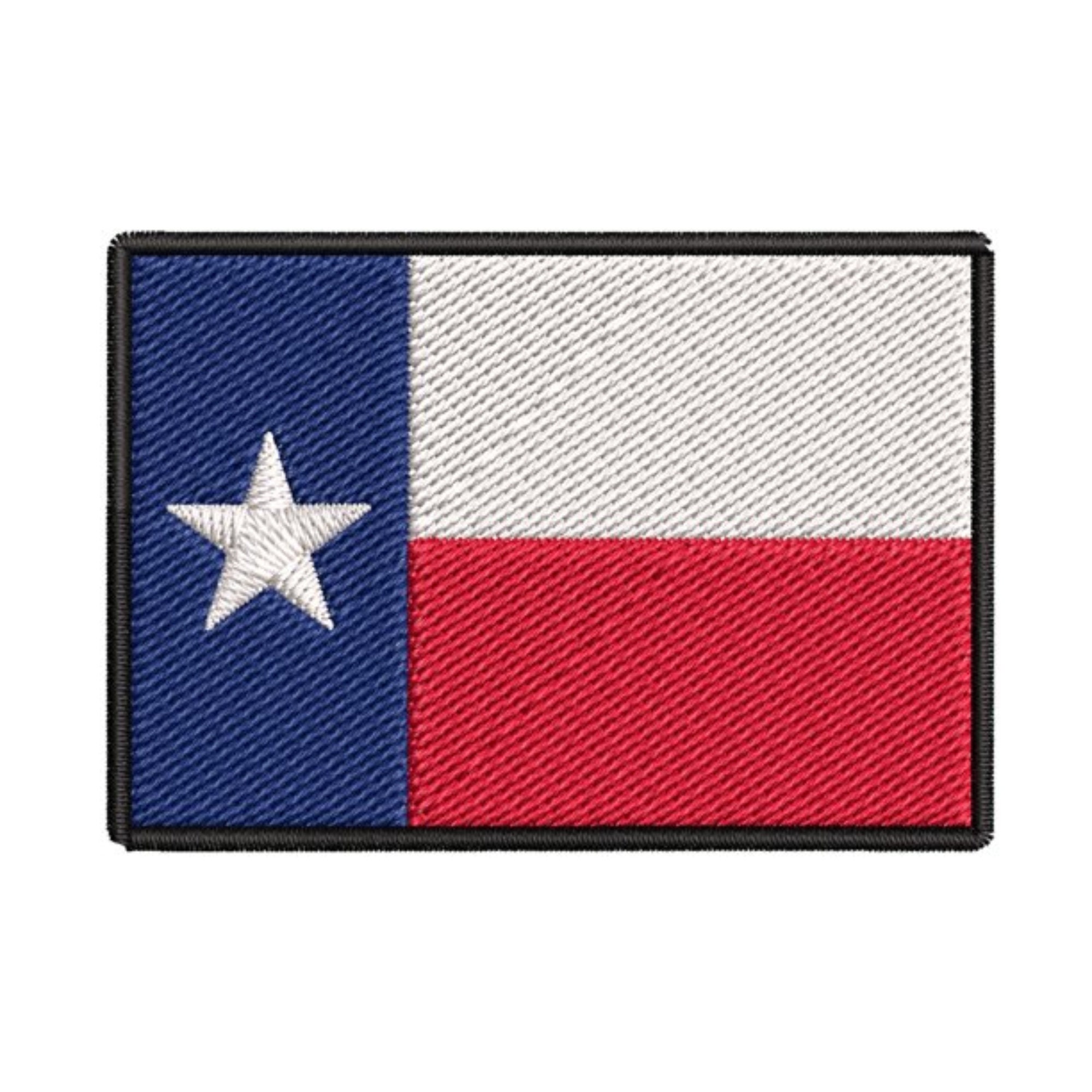 Texas State Flag Patch Embroidered Iron-on/sew-on Applique - Etsy