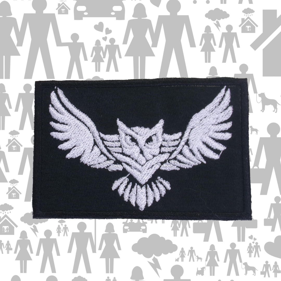 Owl Tactical Patch Embroidered Iron-on Sew-on Military Applique for ...