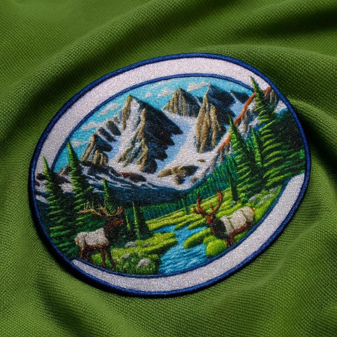 Moose Patch/iron-on Patch/mountain Patch/nature Gift/camping & Hiking ...