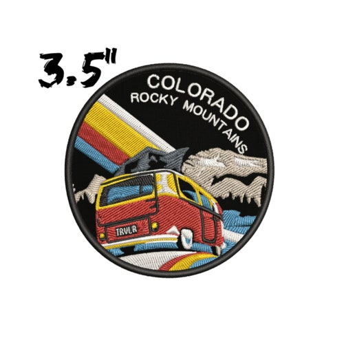 Retro Colorado Mountain Patch - Etsy