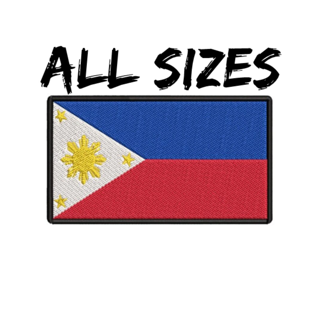 Republic of the Philippines Flag Patch Embroidered DIY Iron-on/sew-on ...