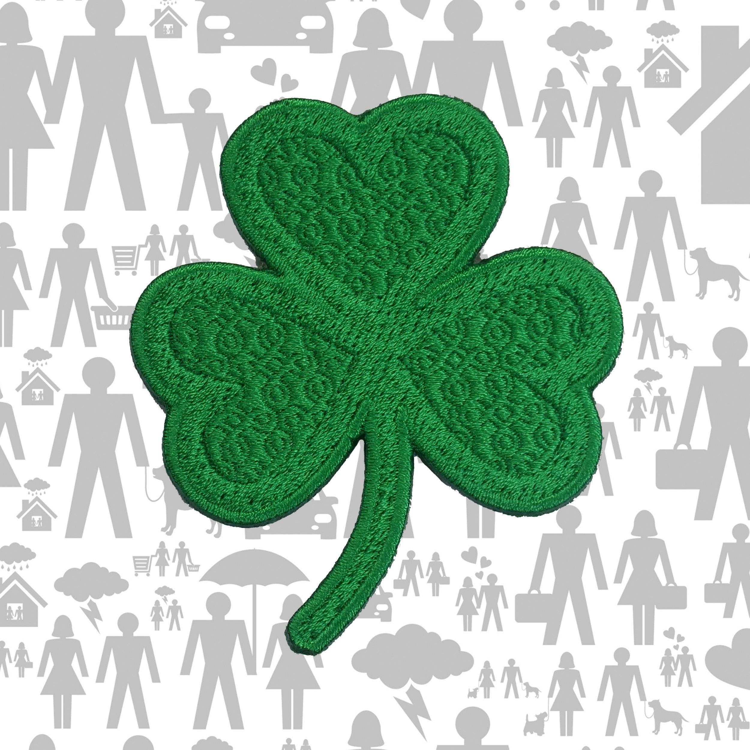 Shamrock Patch/iron-on Patch/irish Symbol/st. Patrick’s Day Badge ...