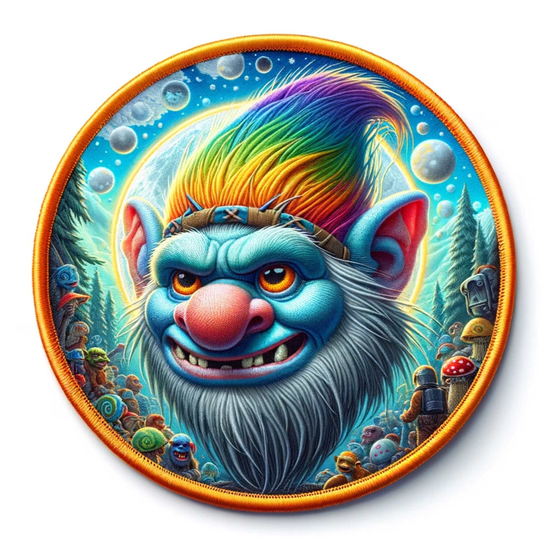 Cute Troll Patch Iron-on/sew-on DIY Applique Clothing Vest - Etsy