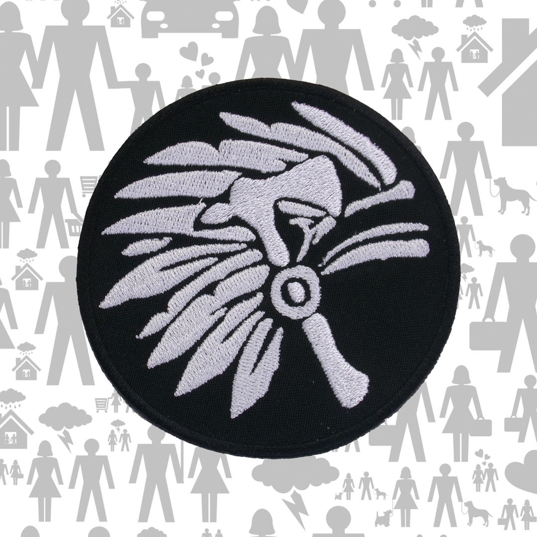Apache Warrior Native American Indian Embroidered Patch Iron-on ...