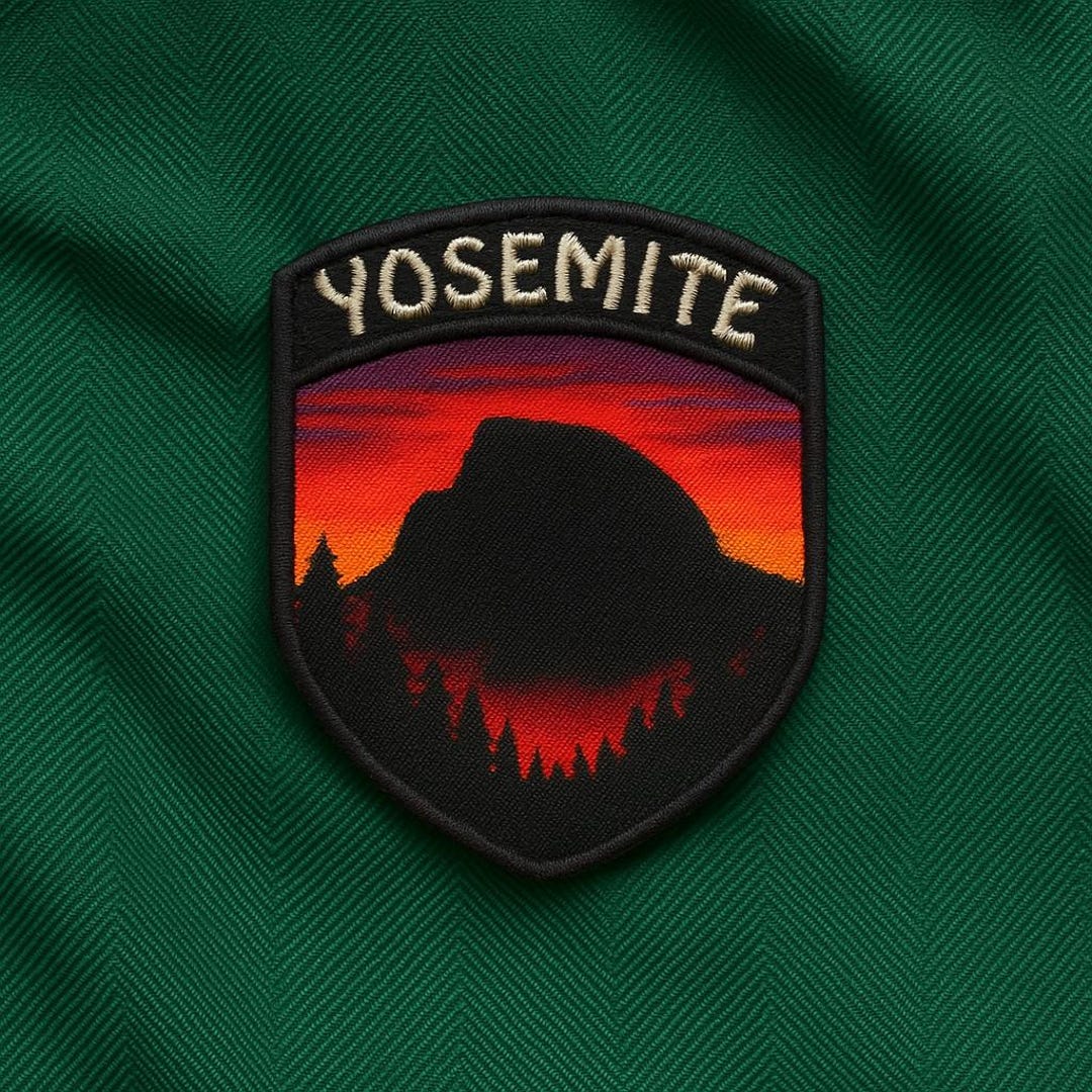 Yosemite Half Dome Sunset Park Patch/iron-on Patch/sew-on Applique ...