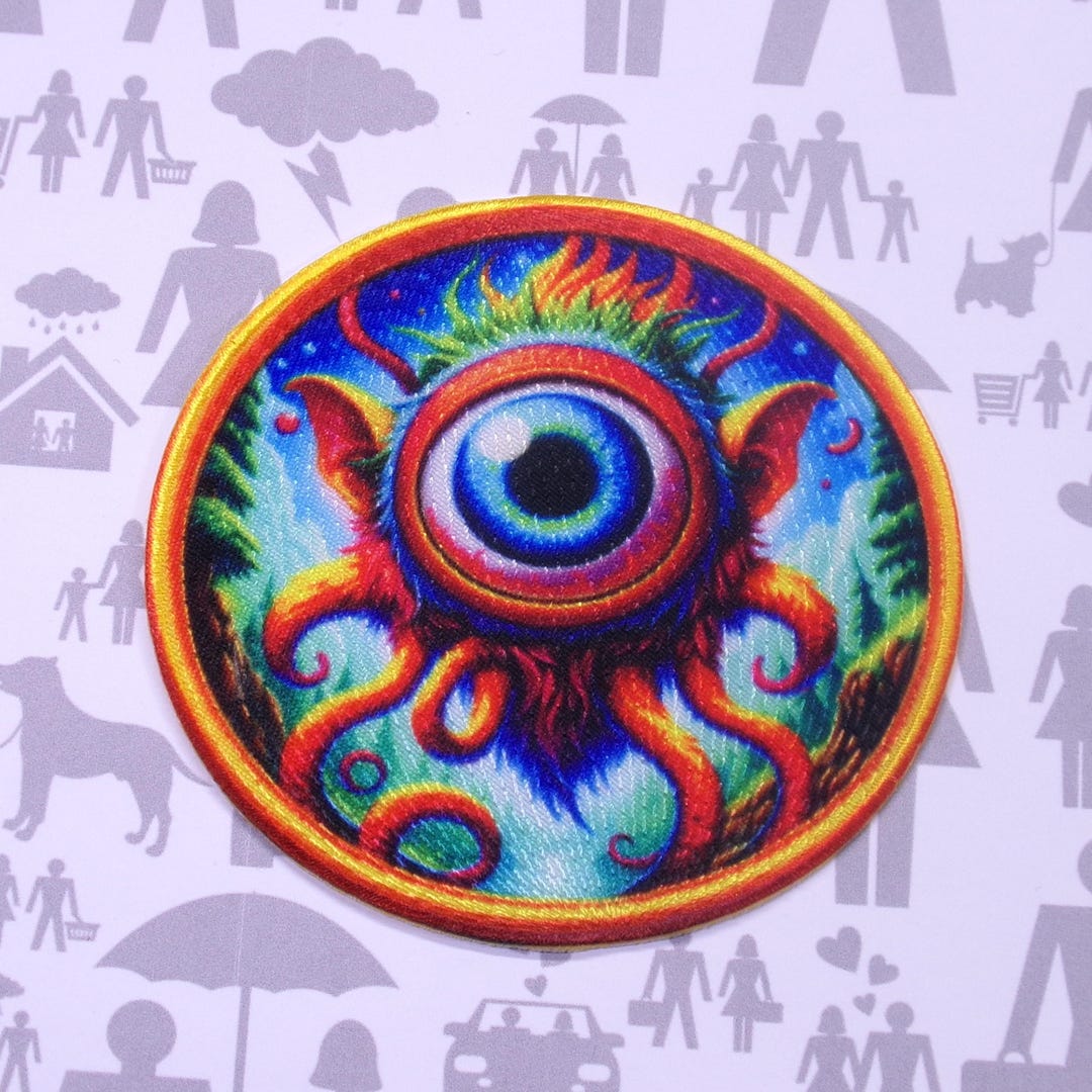 Monster Eye Patch Iron-on Sew-on Cosmic Horror Applique for Gamer ...