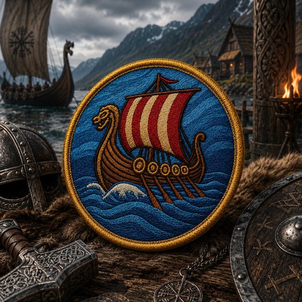 Viking Patch Iron On - Etsy