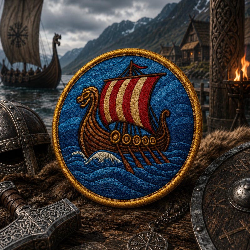 Viking Patch Iron On - Etsy