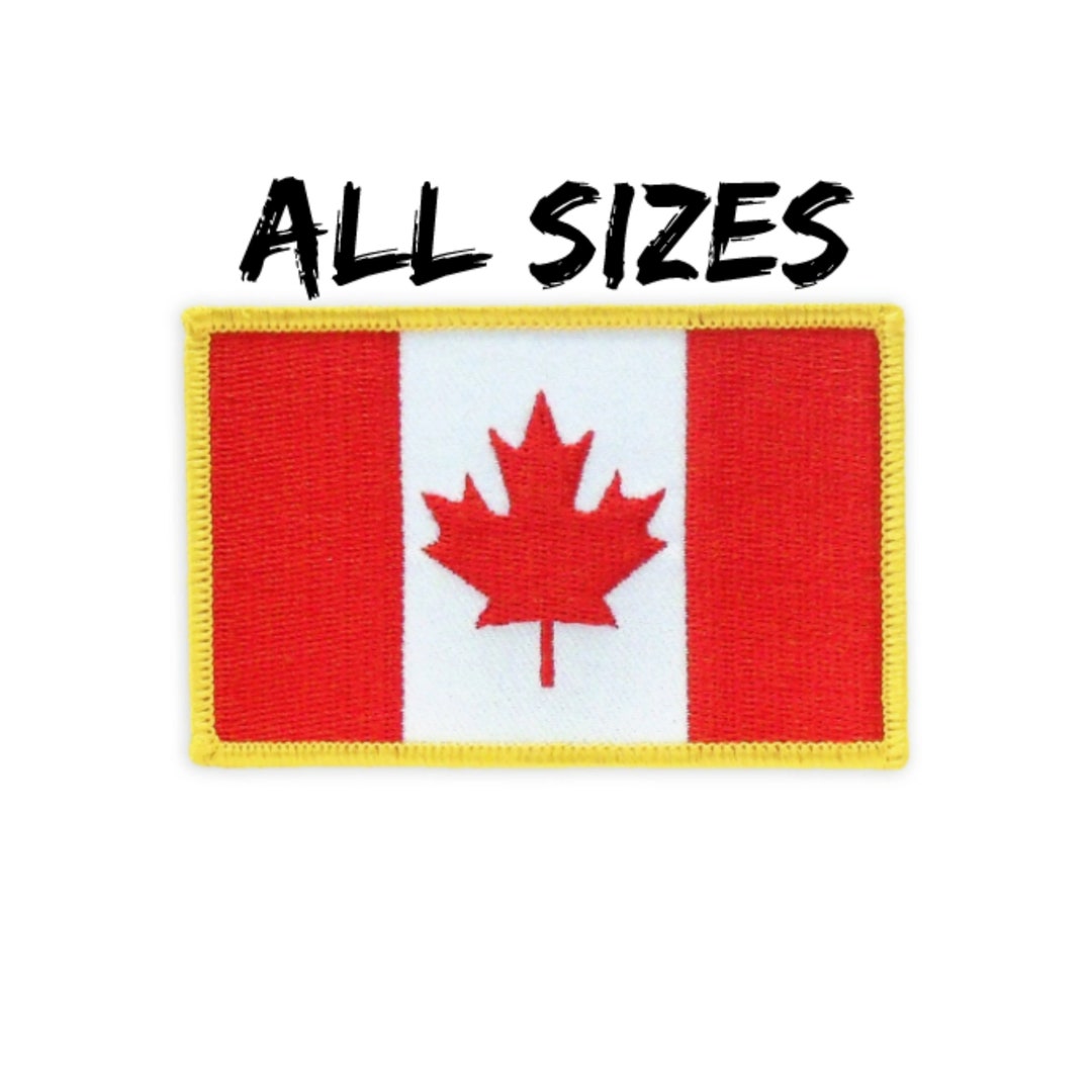 Canada Flag Patch Embroidered DIY Iron-on/sew-on Premium Applique ...