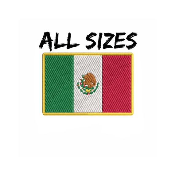 Mexican Flag Patch Embroidered Iron-on/sew-on Applique - Etsy