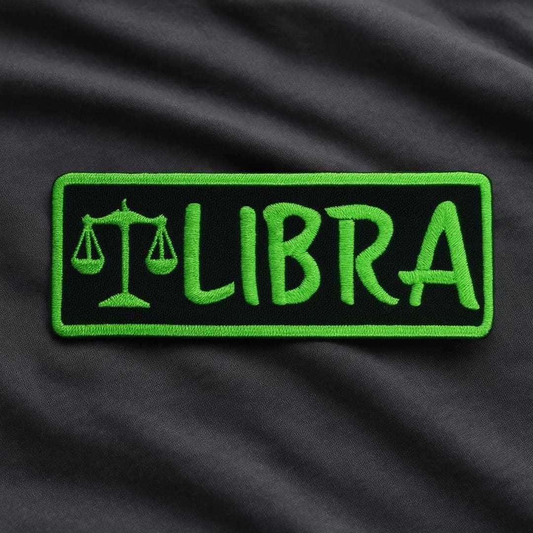 Libra Zodiac Sign Patch/scales of Justice/iron-on Patch/sew-on Applique ...
