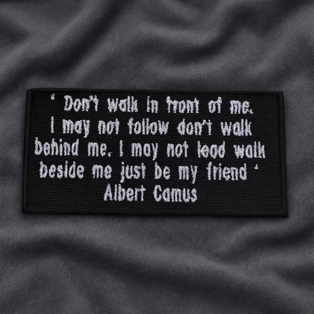 Albert Camus Quote Patch/iron-on Patch/sew-on Applique for Jackets ...