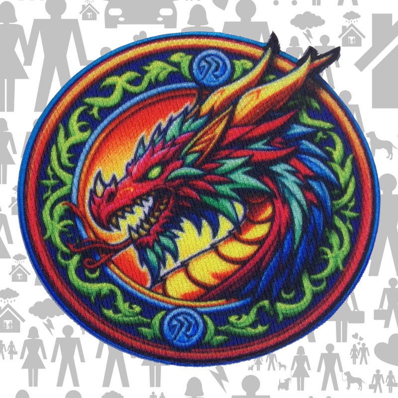 Clothing Patches Dragon - Etsy