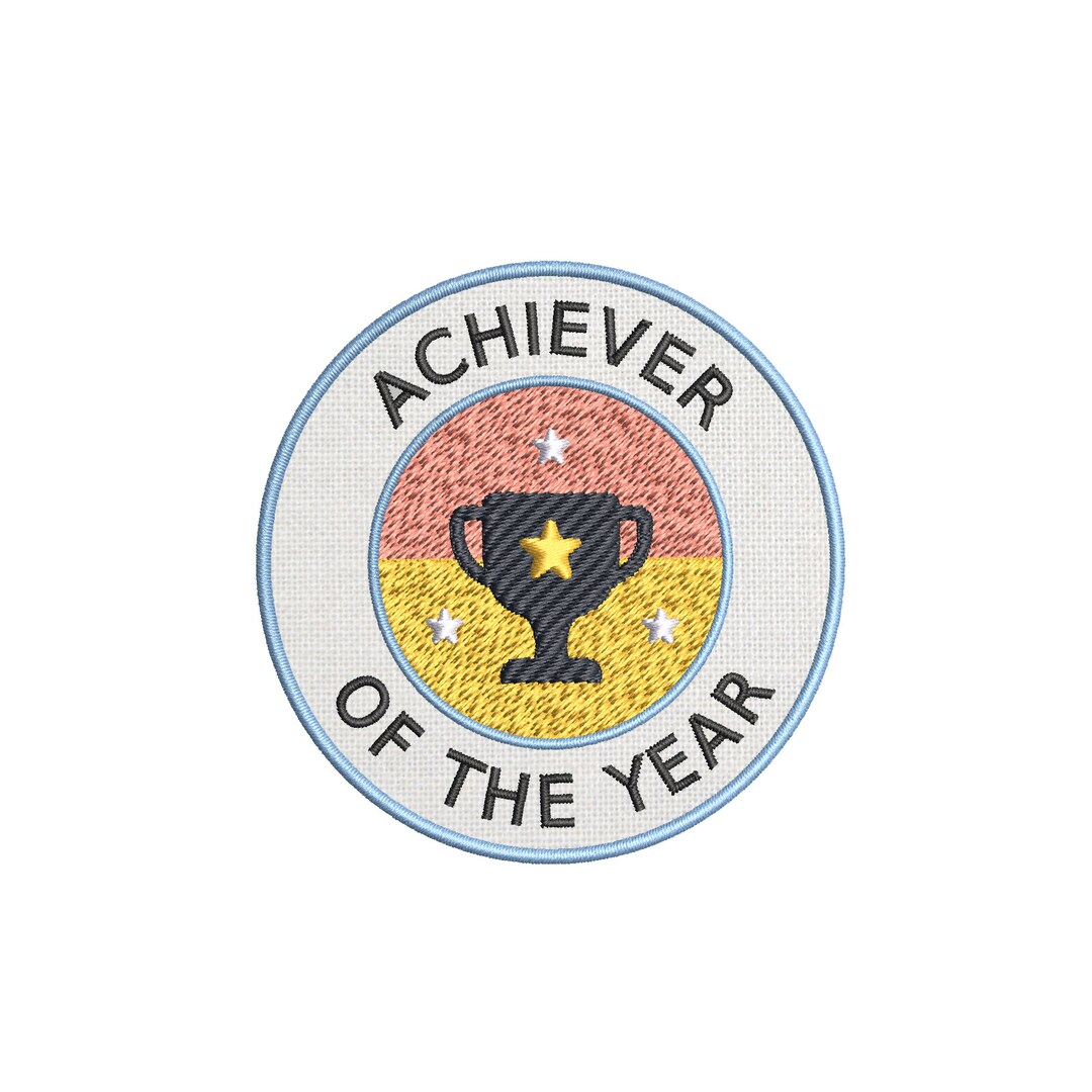Achiever of the Year Merit Badge Embroidered Patch Iron-on Cosplay ...