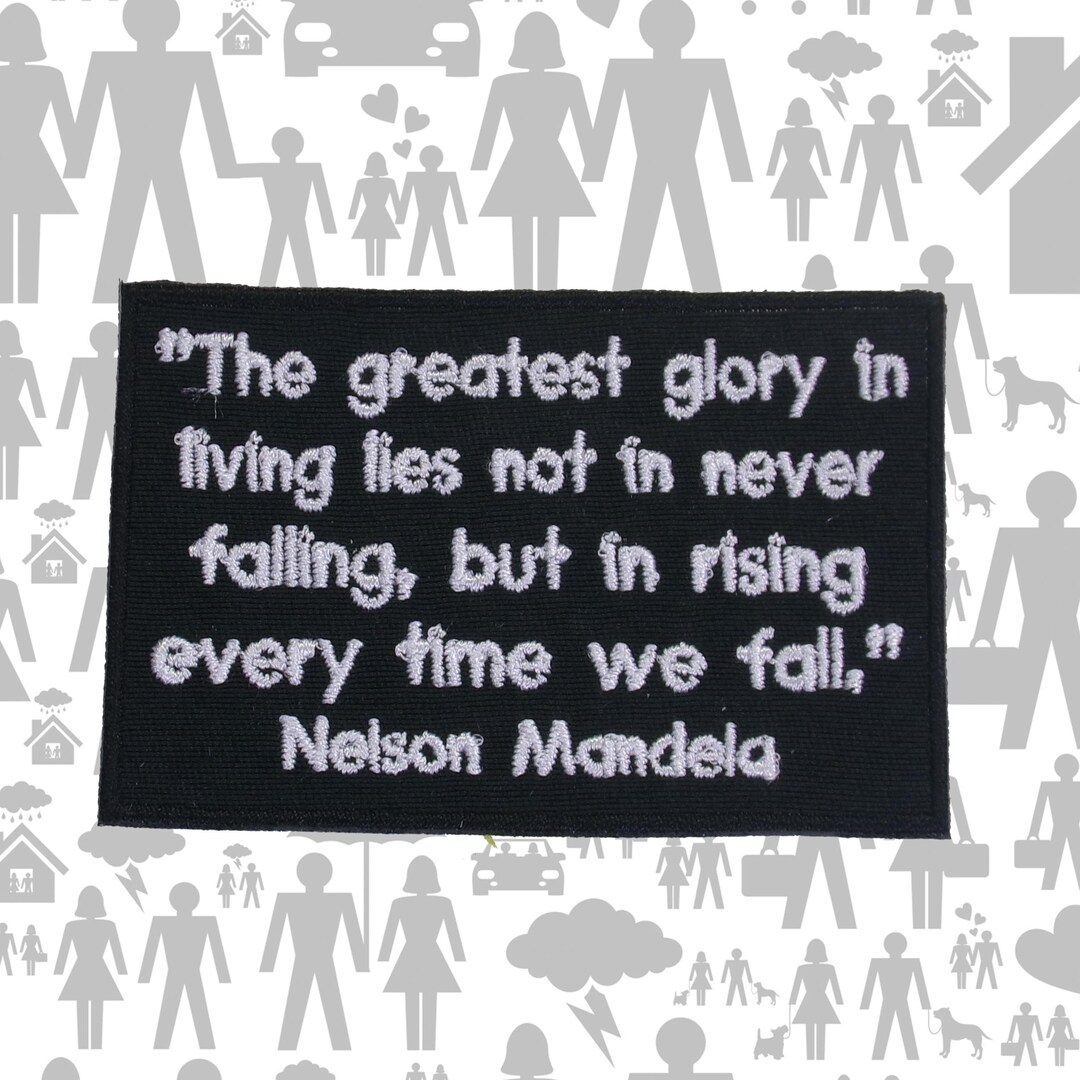 Nelson Mandela Quote Patch Embroidered Iron-on Sew-on Inspirational ...