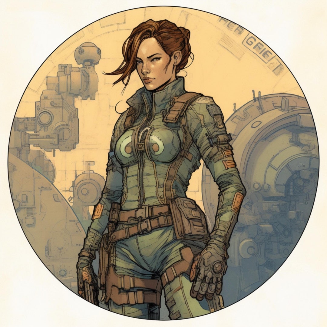 Cosplay Girl Sticker Decal, Futuristic Decal, Fantasy Sticker for Truck ...