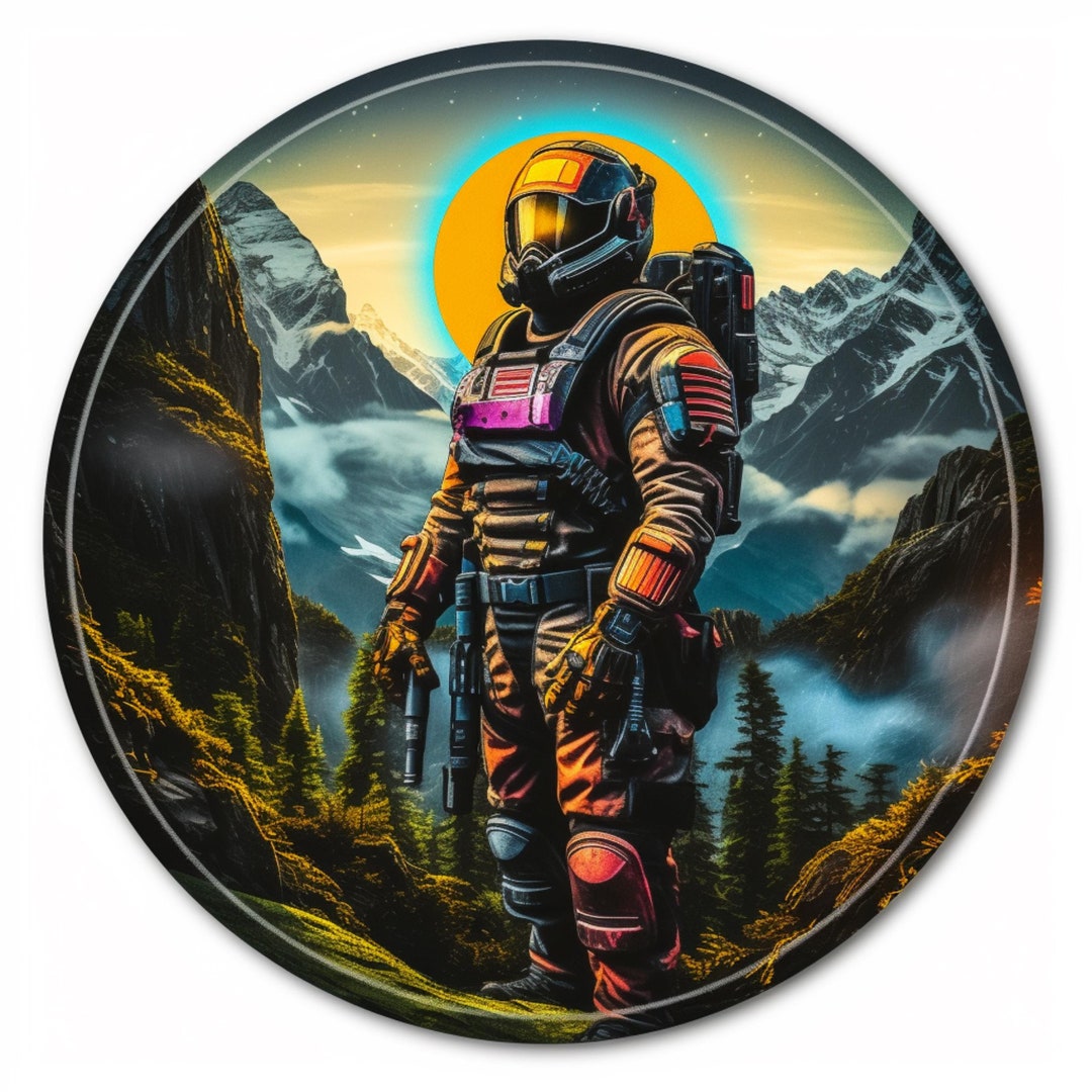 Cosplay Soldier Sticker Decal, Futuristic Decal, Fantasy Sticker for ...