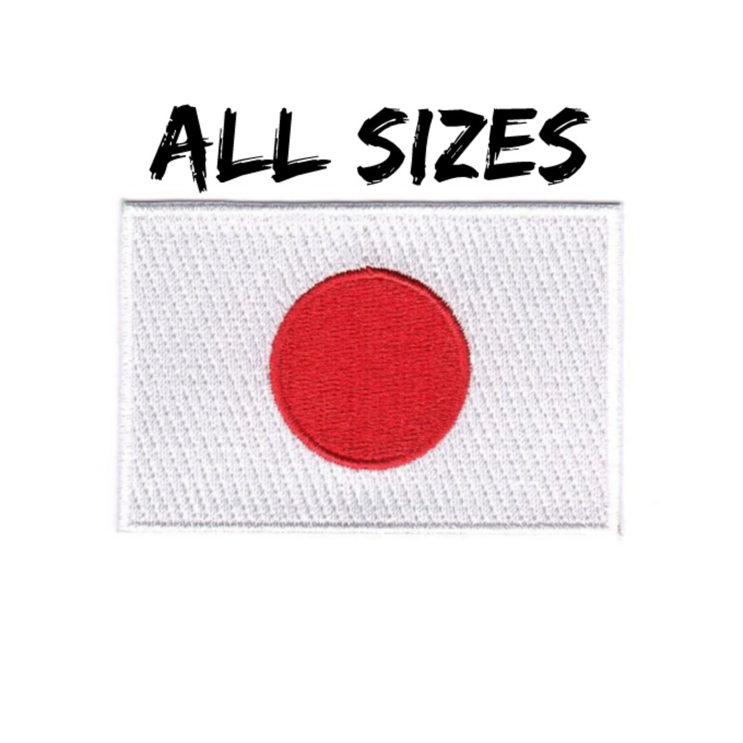 Japan Flag Patch Embroidered DIY Iron-on/sew-on Premium - Etsy