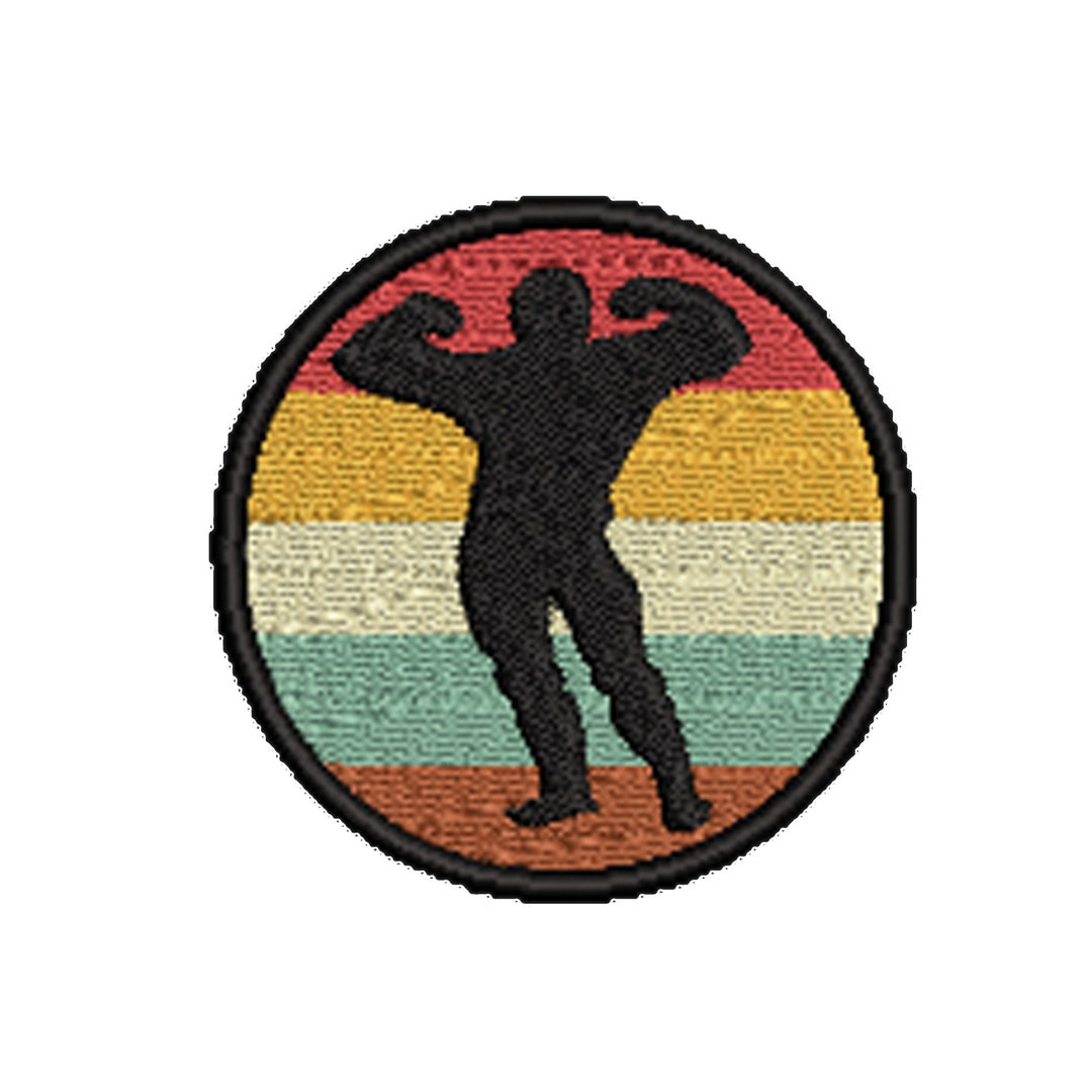 Fitness Embroidered Patch Iron-on Applique, Cosplay Vest Clothing ...