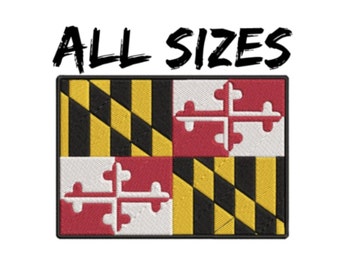 Maryland State Flag Patch Embroidered Iron on AG4 - Etsy