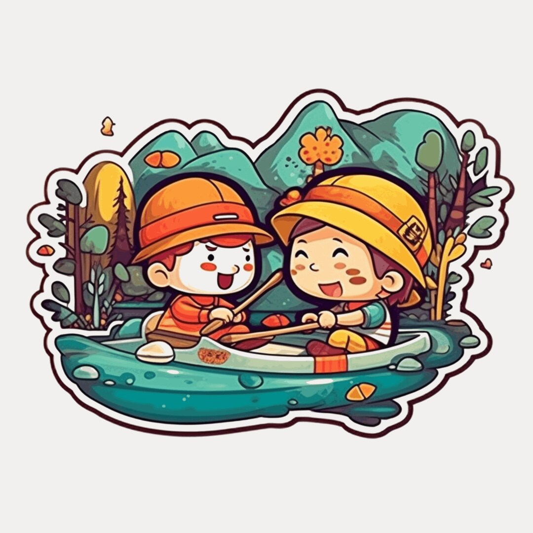 Canoe Fun Sticker Decal, River Decal, Mountain Sticker for Truck Car ...