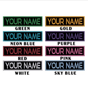 Custom Embroidered Your Name Tag Patch Iron-on/sew-on Applique Cosplay ...