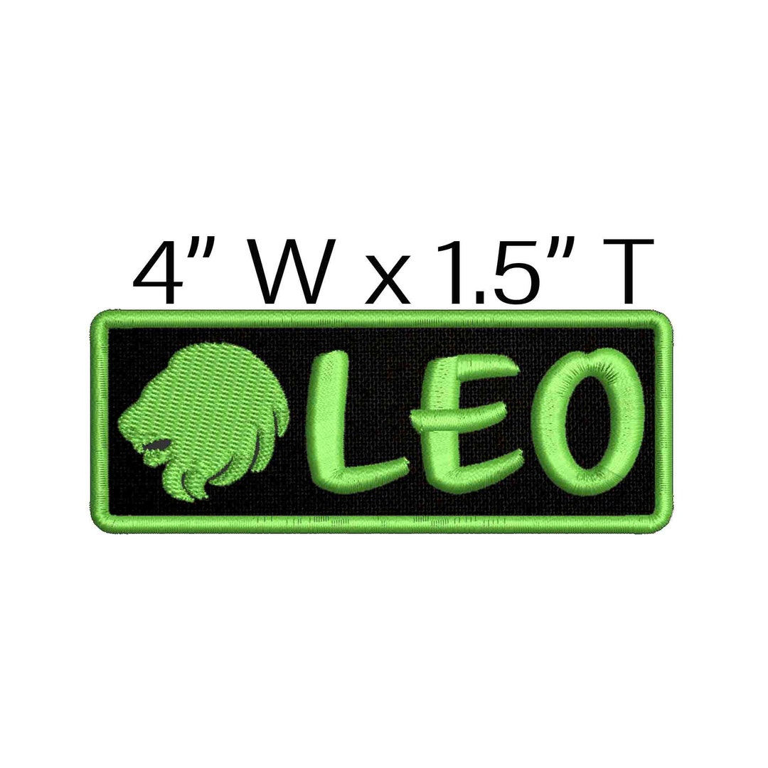 Leo Zodiac Sign Patch Embroidered Iron-on DIY Applique Uniform Vest ...