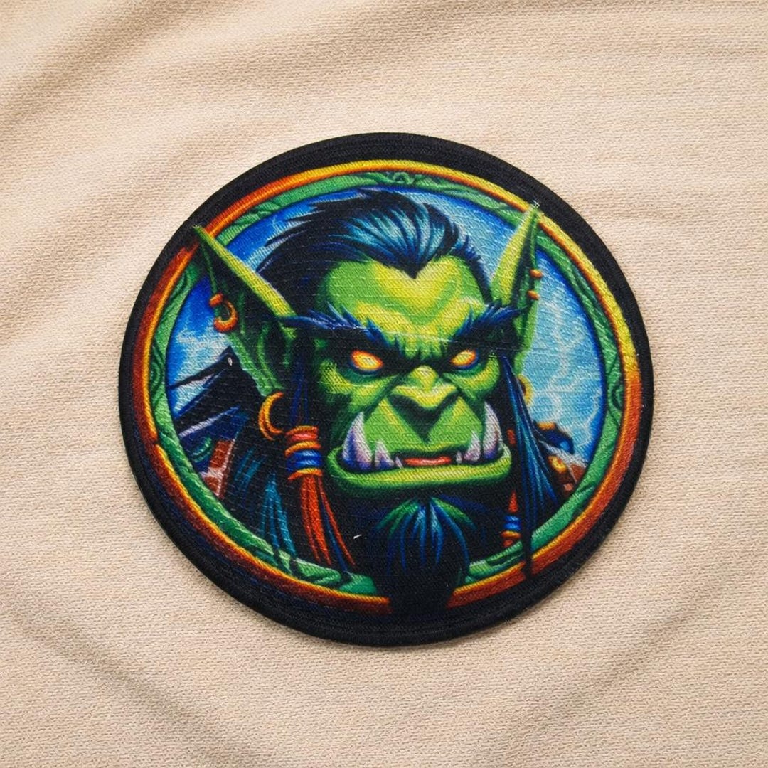 Orc Warrior Patch Iron-on Sew-on Fantasy Clan Applique for Gamer ...