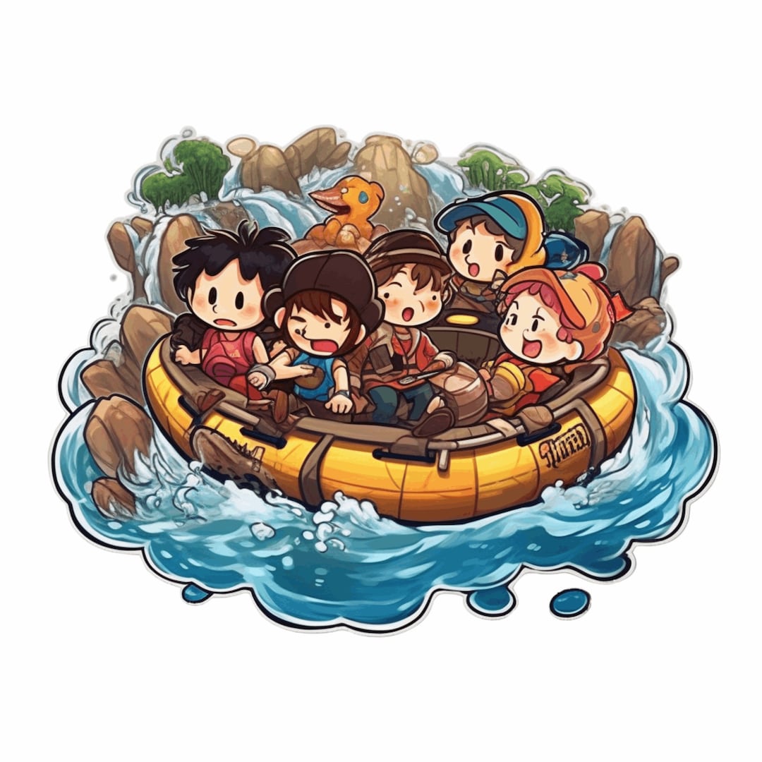 Water Rafting Sticker Decal Nature Decal River Sticker for - Etsy