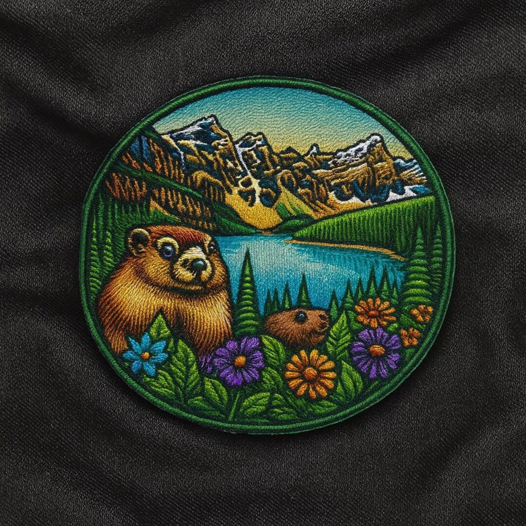Beaver Patch Iron-on Sew-on National Park Applique for Backpack Vest ...
