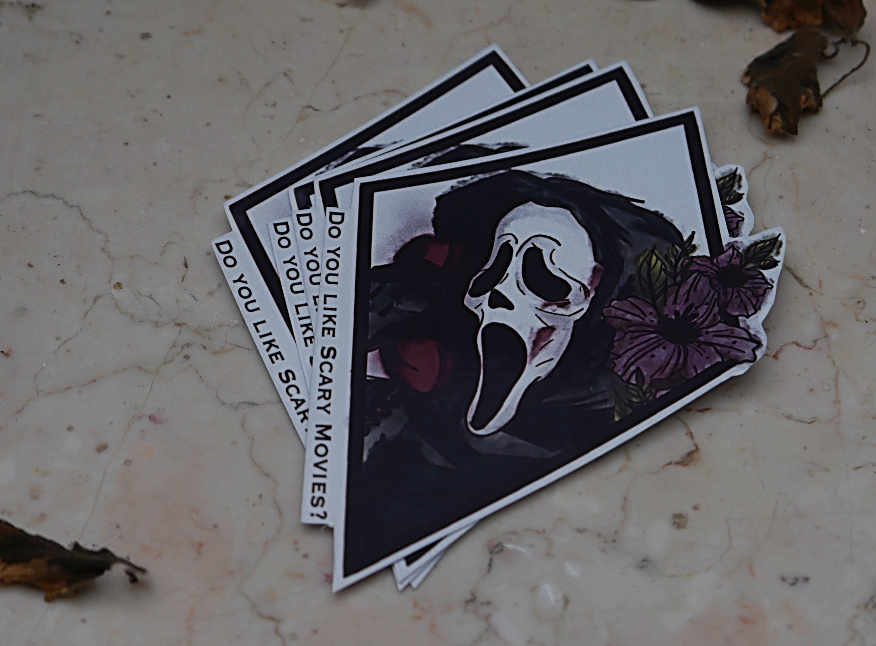 Scream Inspired Vinyl Stickers - Etsy
