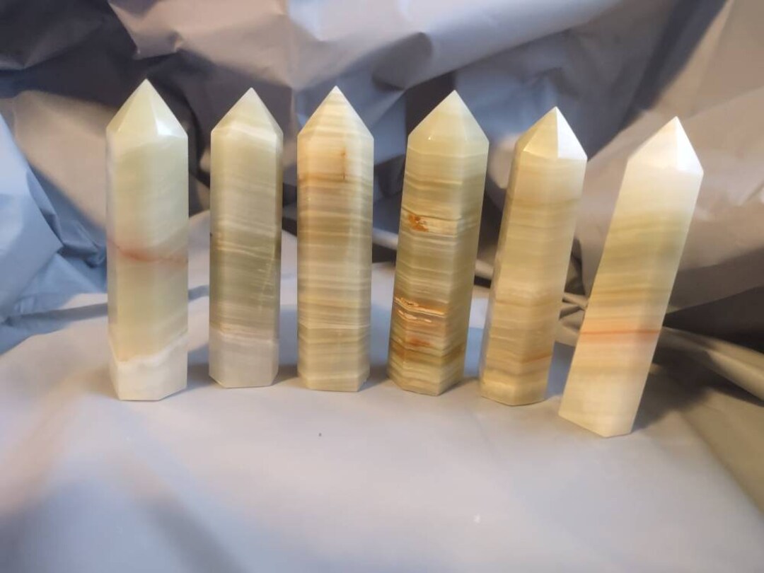 Green Onyx Tower Obelisk, Crystal Tower, Gem, Mineral - Etsy