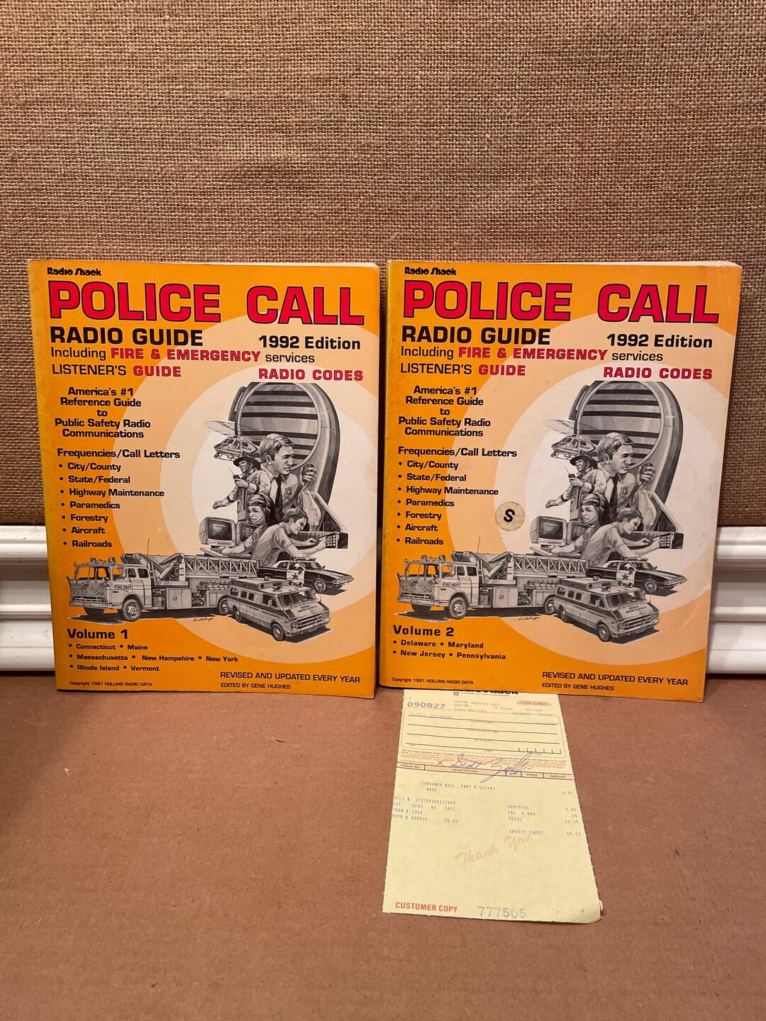 Police Call: Radio Guide 1992 Edition/ Volume 1 and 2 - Etsy