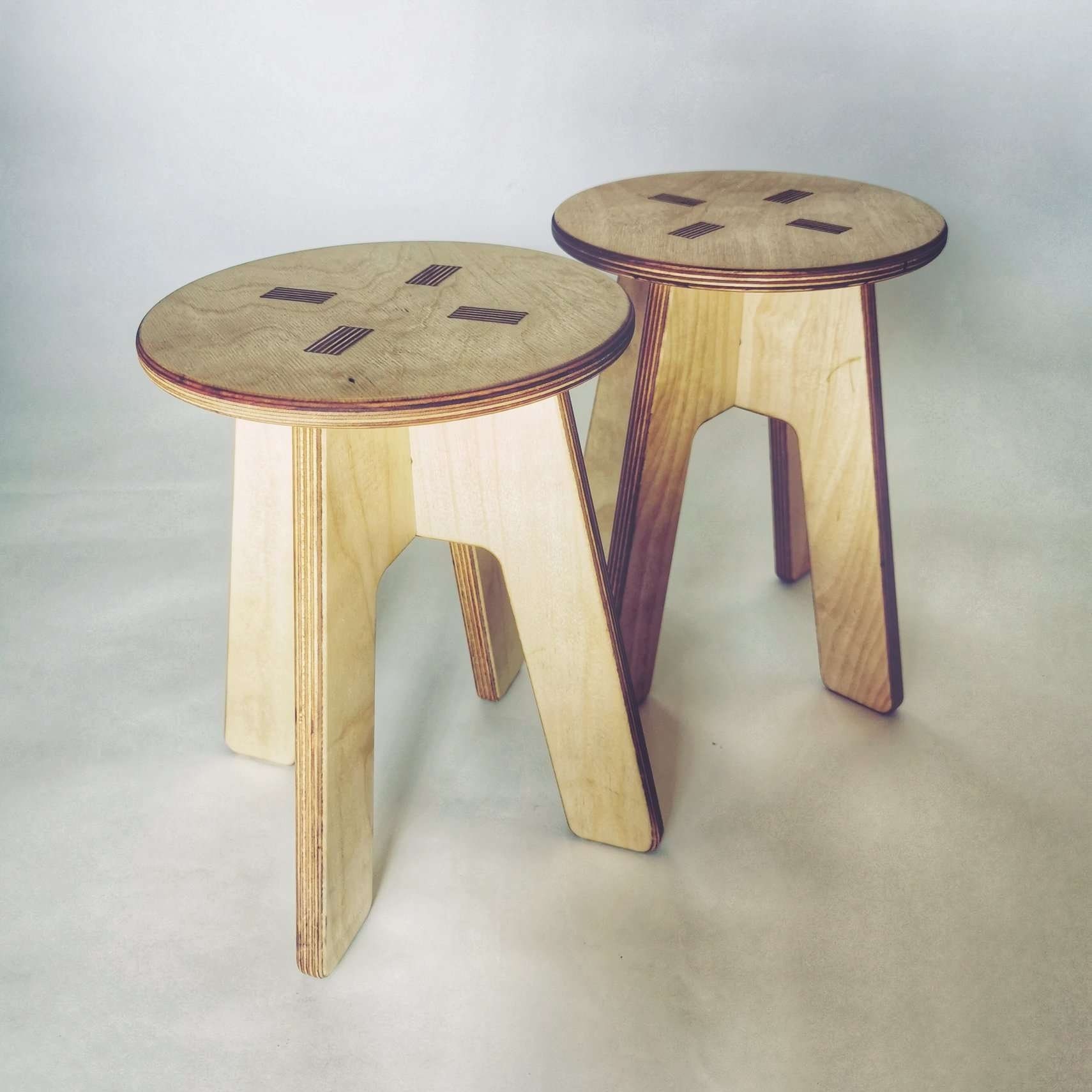 DIY CNC Plywood Stool Chair Plan for Montessori Kids Furniture, Digital ...