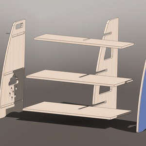 Montessori Shelf Toyshelf Toddler Furniture DXF DIY Digital Plan CNC - Etsy