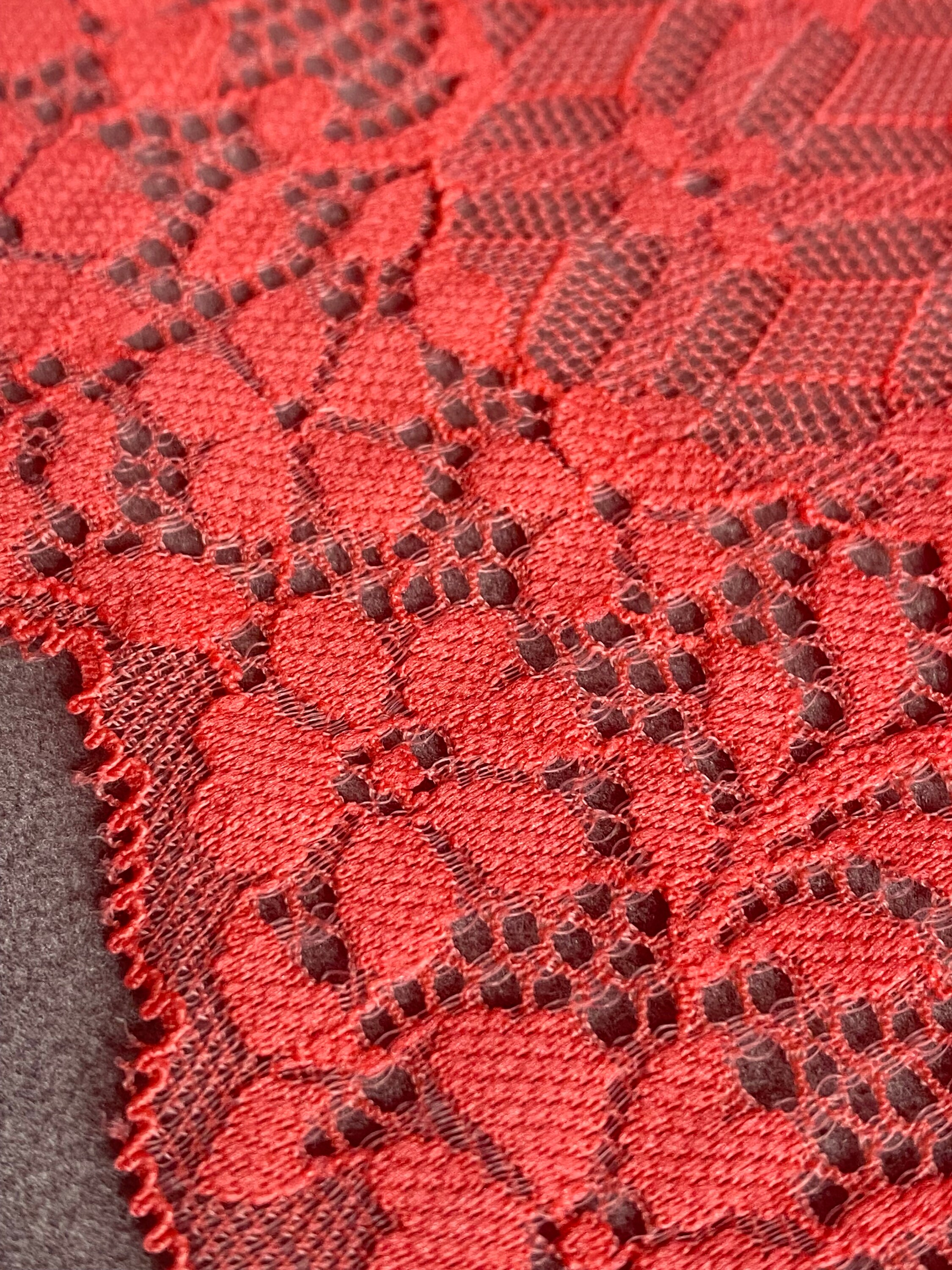 Beautiful Bright Coral Pink Picot Edge Wide Stretch Tulle Lace - Etsy