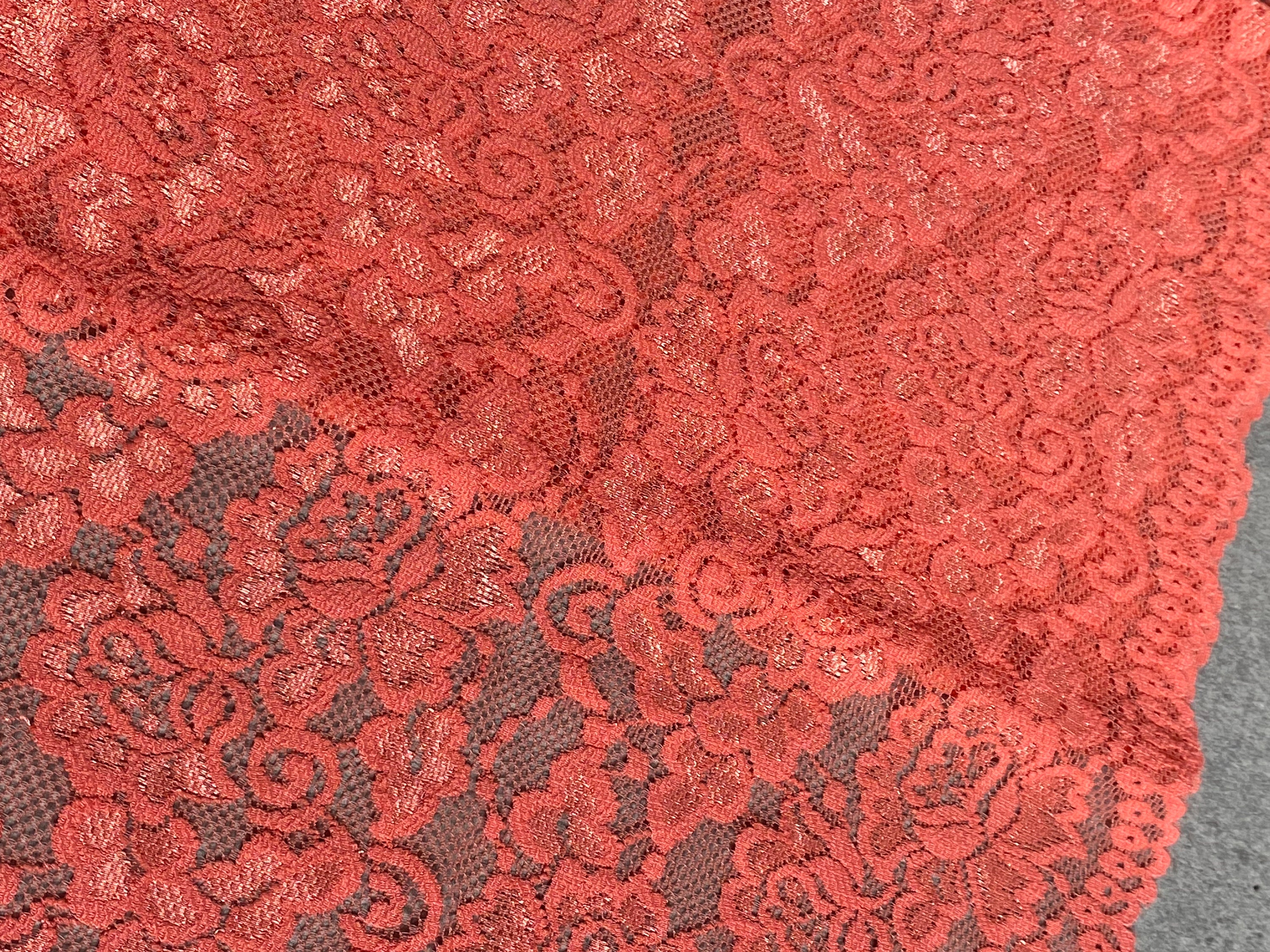 Beautiful Bright Coral Pink Wide Stretch Lace Trim 11/28cms - Etsy