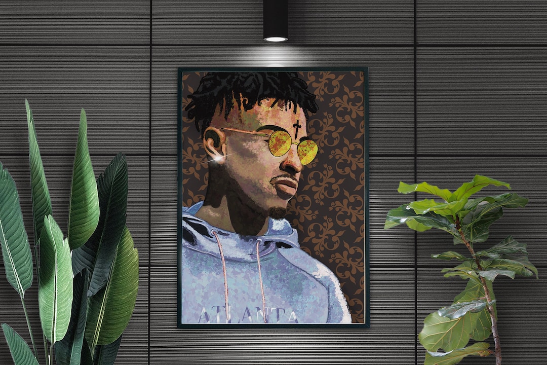 Savage 21 Savage Poster Wall Art Rap Music Art Rapper - Etsy