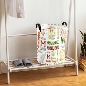 Personalized Laundry Baskets Custom Laundry Hamper Collapsible Clothes ...
