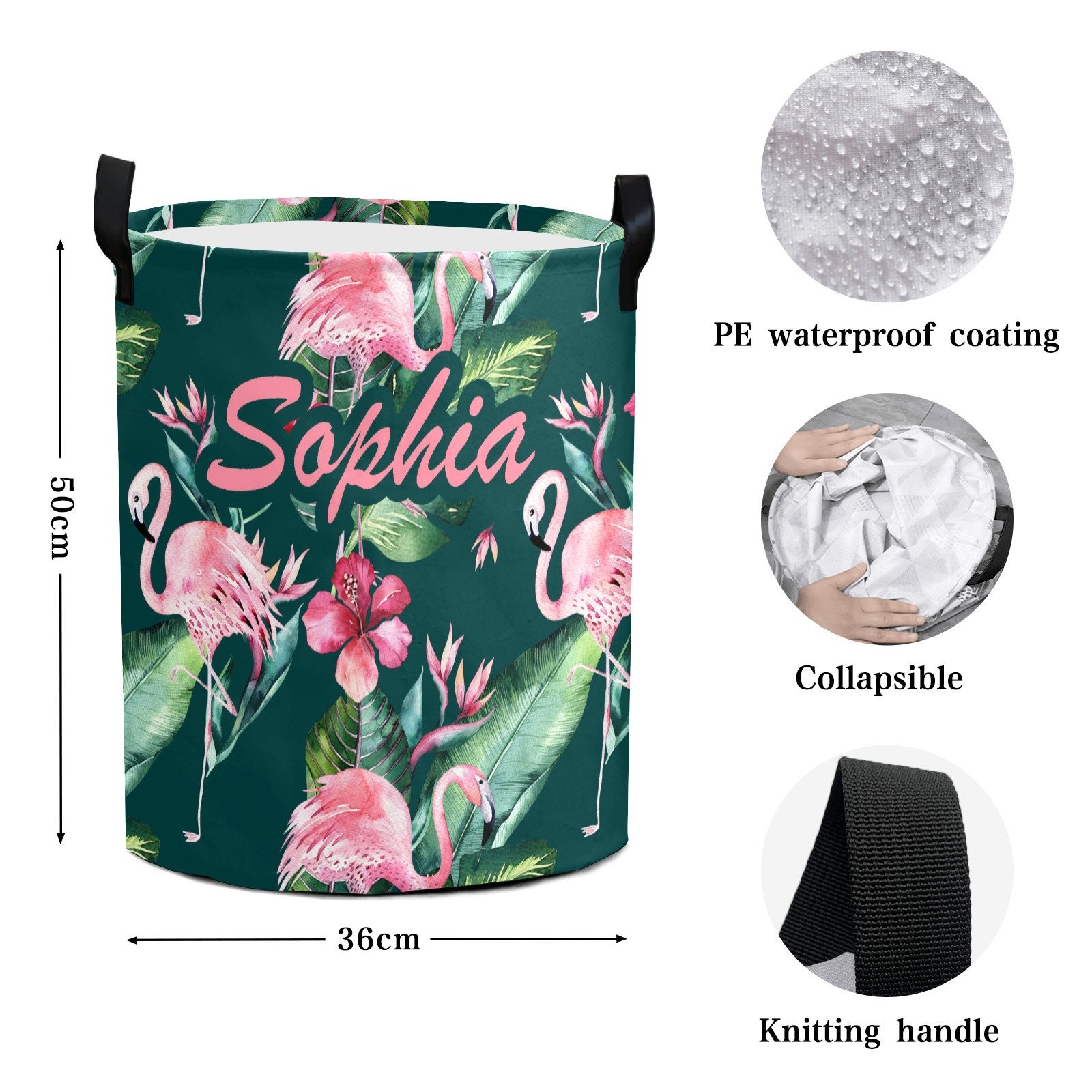 Custom Laundry Basket With Name Text Personalized Laundry - Etsy