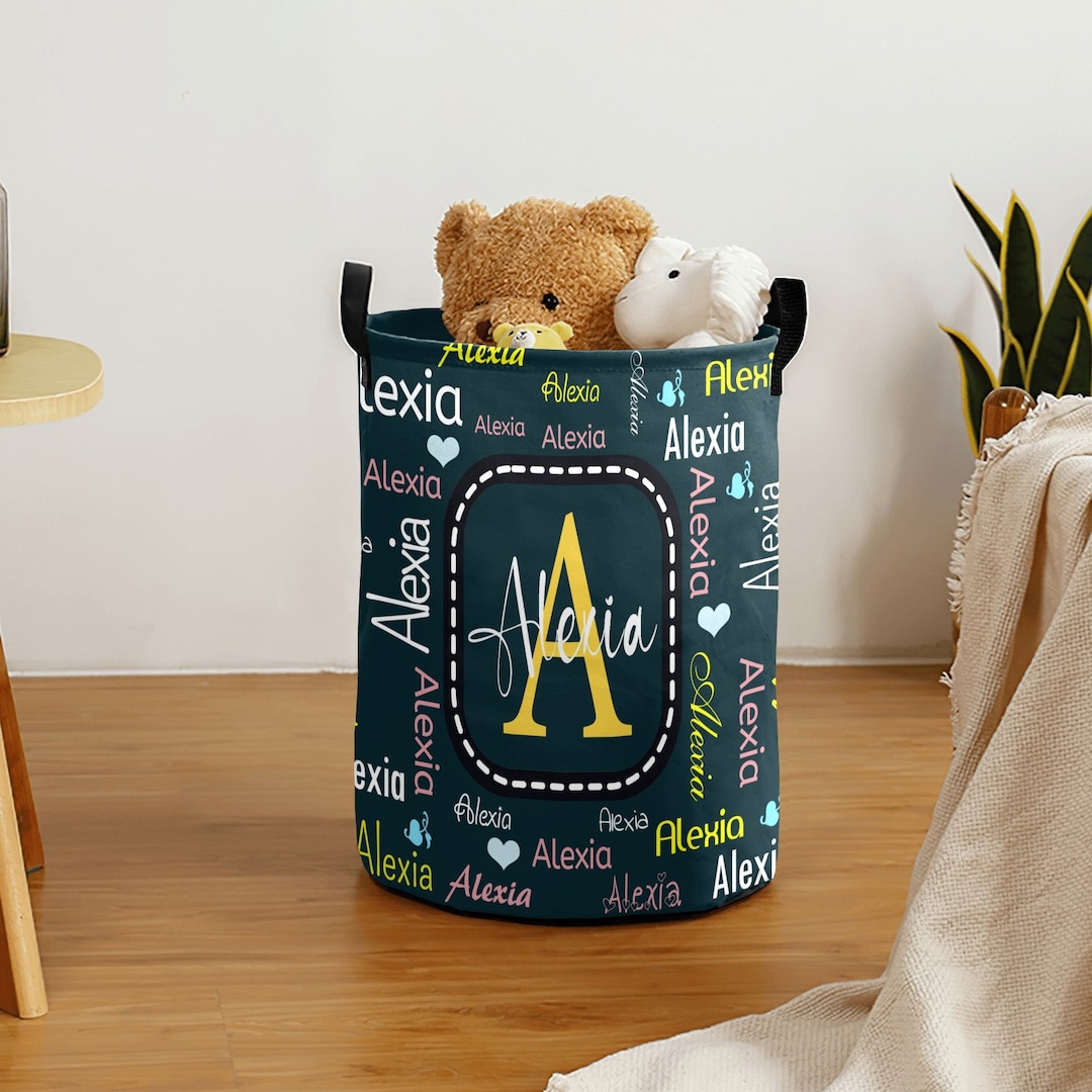 Personalized Laundry Baskets Custom Laundry Hamper Collapsible Clothes ...