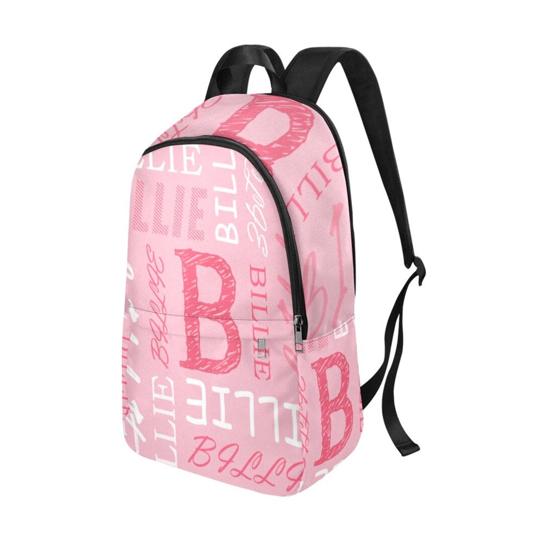 Personalised School Bag With Name, Custom Name Unisex Casual Backpack ...
