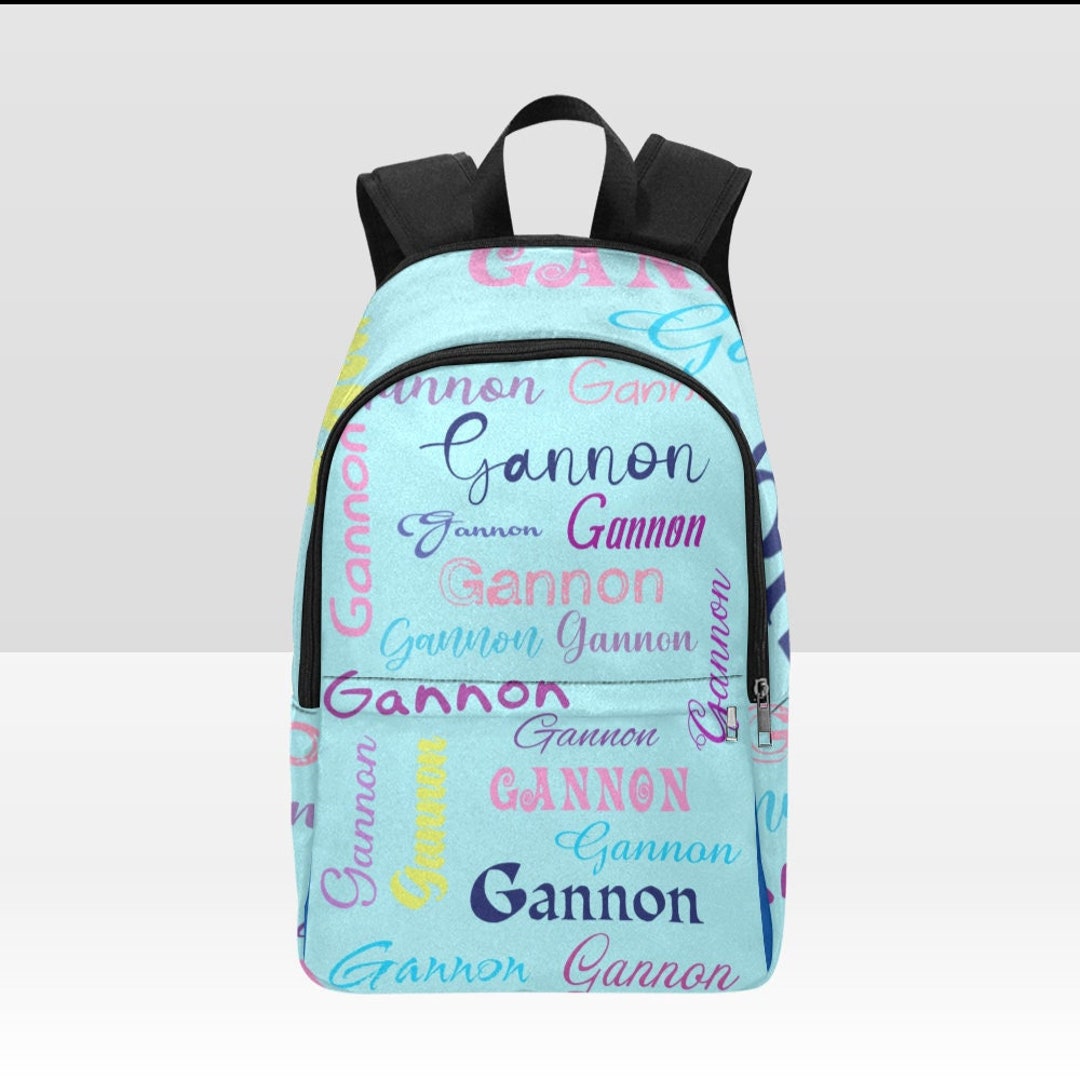 Personalized Name School Backpack: Custom Unisex Casual Bag - Etsy
