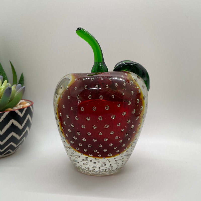 Vintage Glass Apples - Etsy