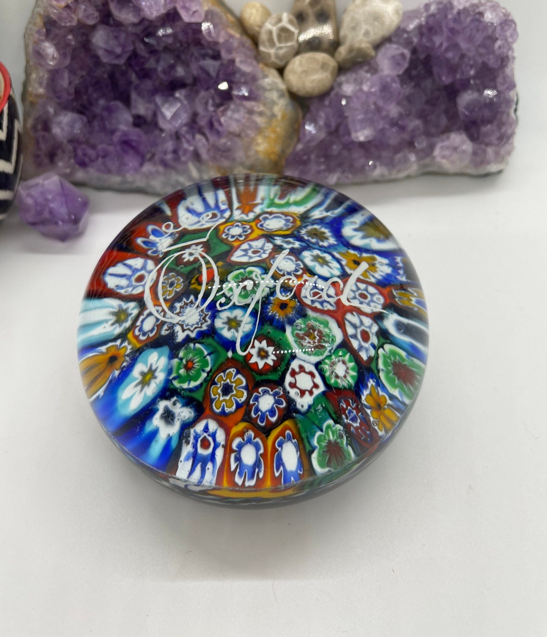 Oxford University Millefiori Paperweight - Etsy