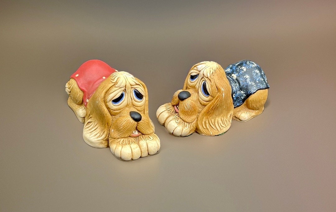 Vintage Pendelfin Dogs Figurines , Hand Painted Stonecraft by Pendelfin ...