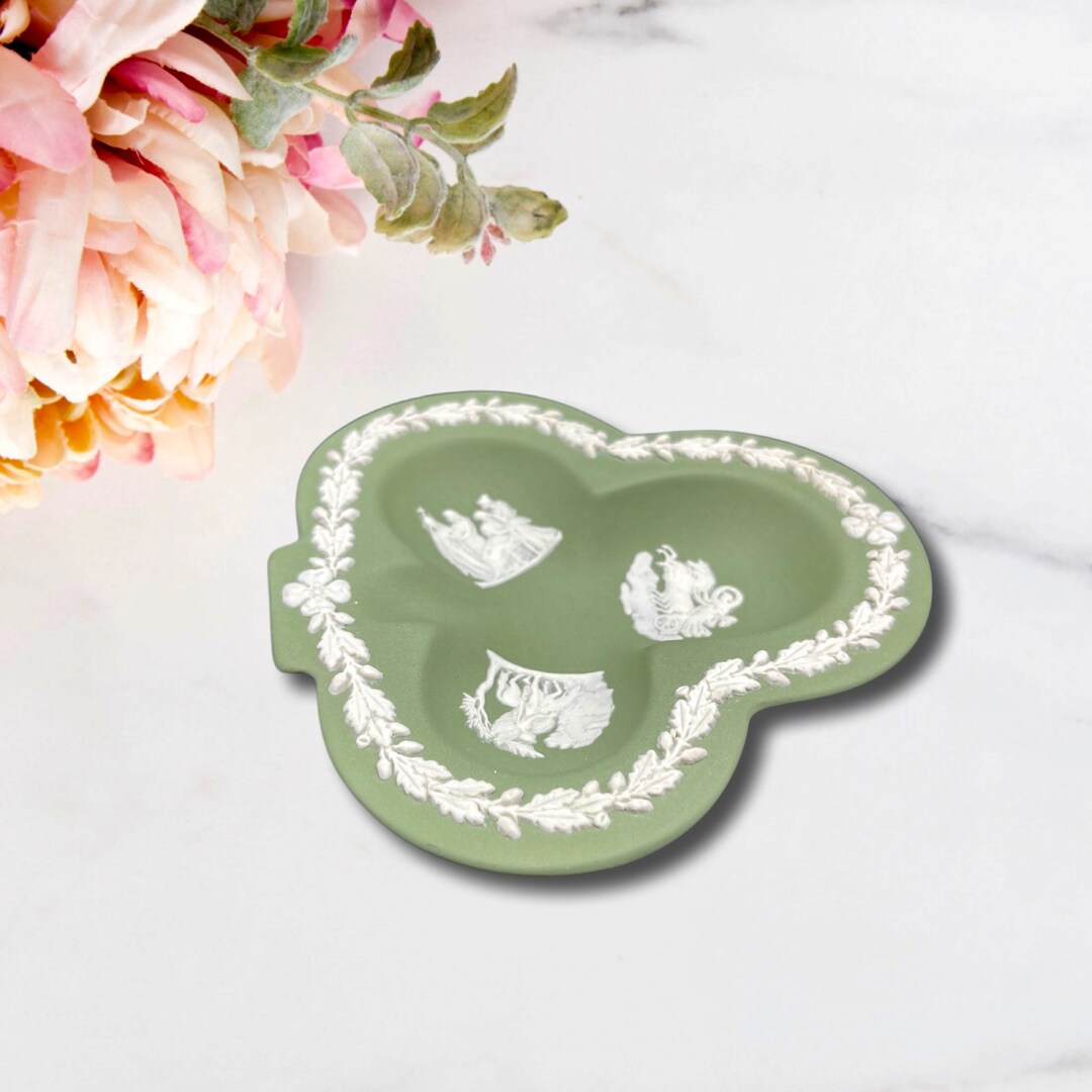 Wedgewood Ashtray Sage Green Jasperware Dish Wedgewood Made in England ...