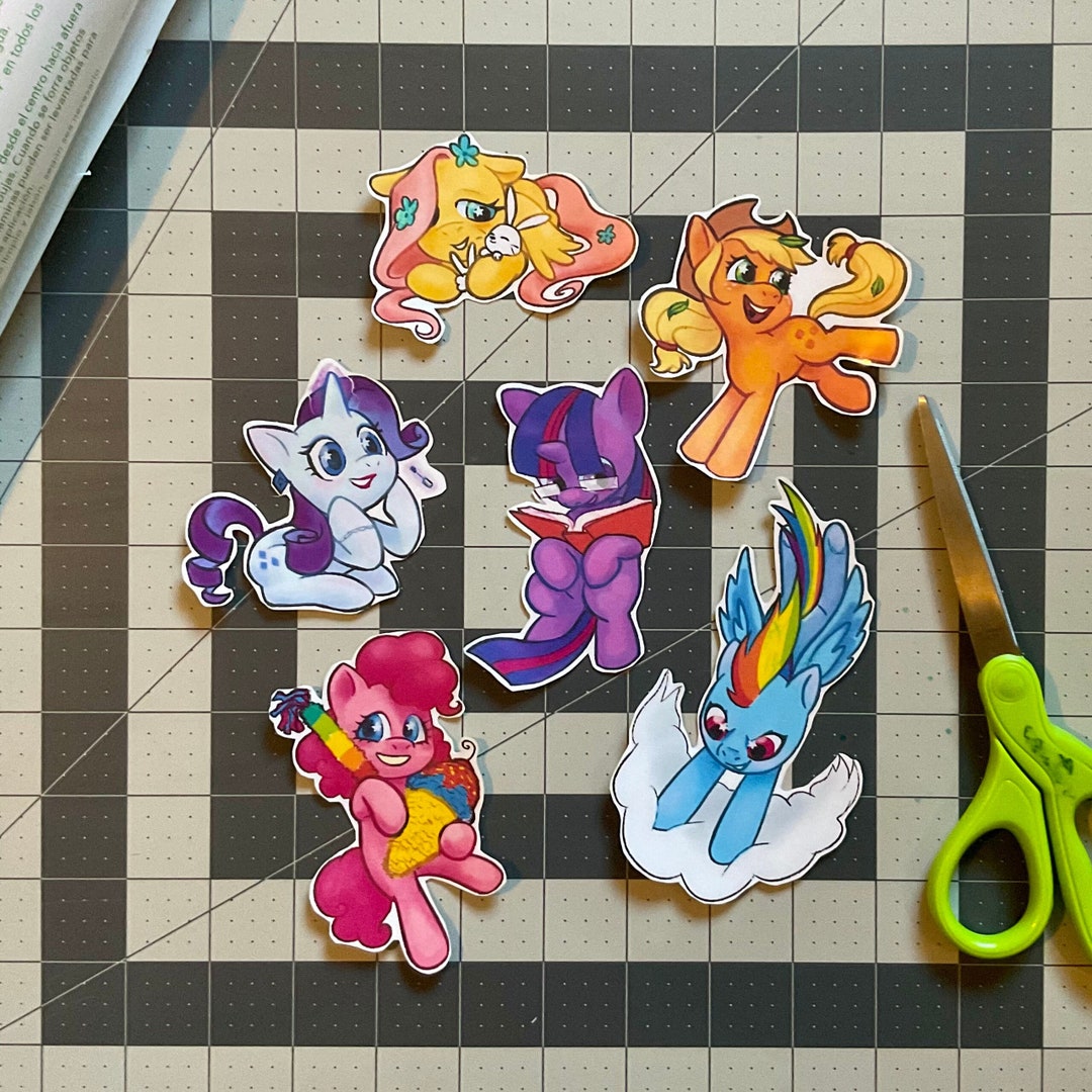 MLP Stickers - Mane 6 - G4 - Etsy