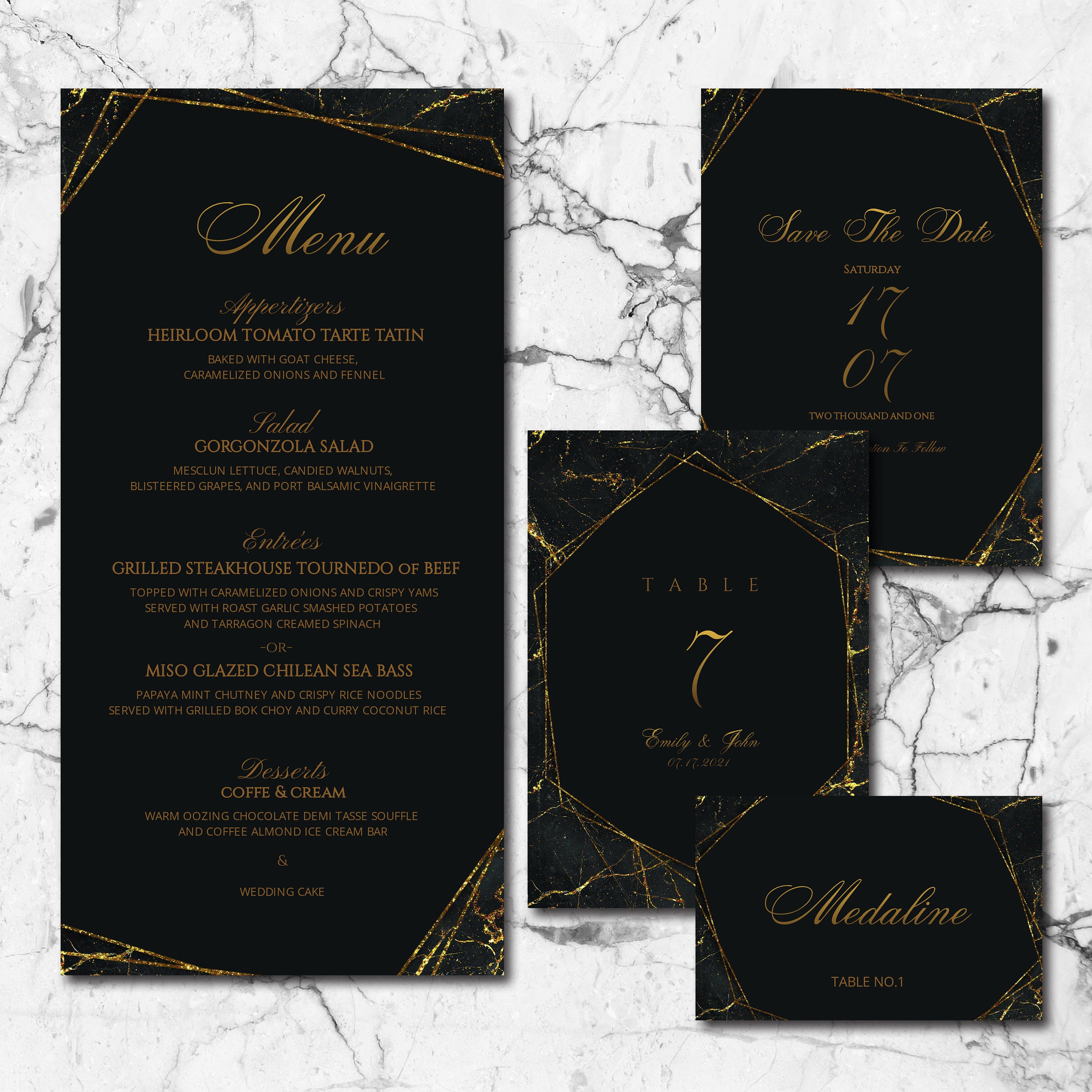 Save the Date/menu Template Set/bundle, Menu, Table Number, Escort Card ...